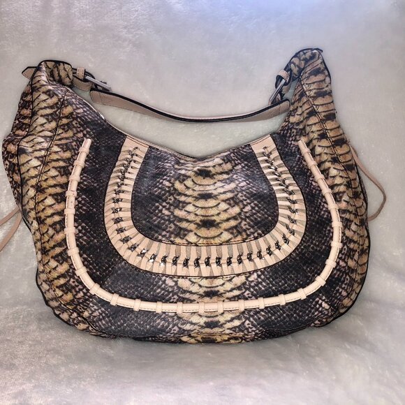 Aimee Kestenberg | Bags | Aimee Kestenberg Leather Hobo Bag Snake Skin ...